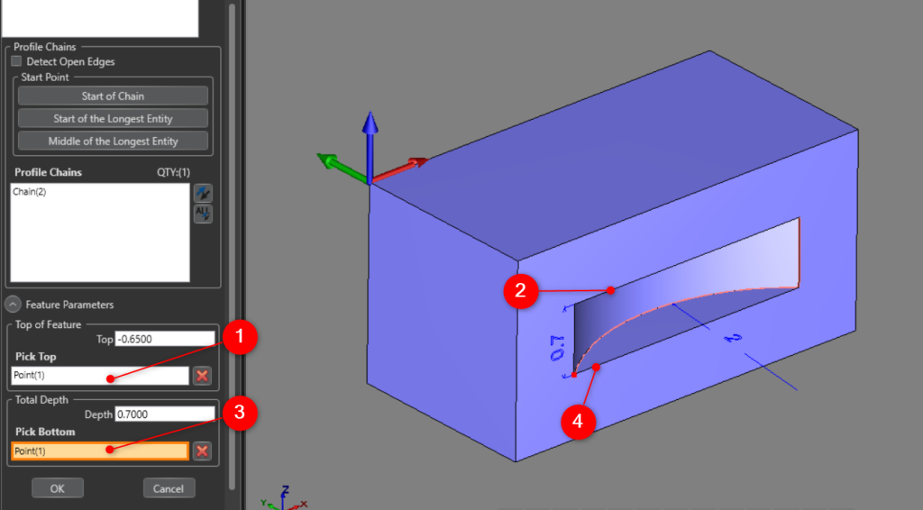 Mill 2-Axis T-Cutter Undercut Example - BobCAD Support