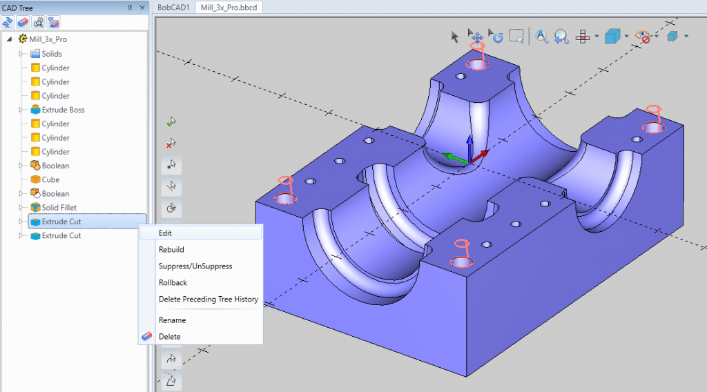 Modify A Bobcad Part File Bobcad Support