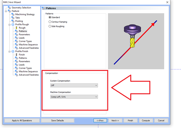 Apply Cutter Compensation in BobCAD-CAM - BobCAD Support