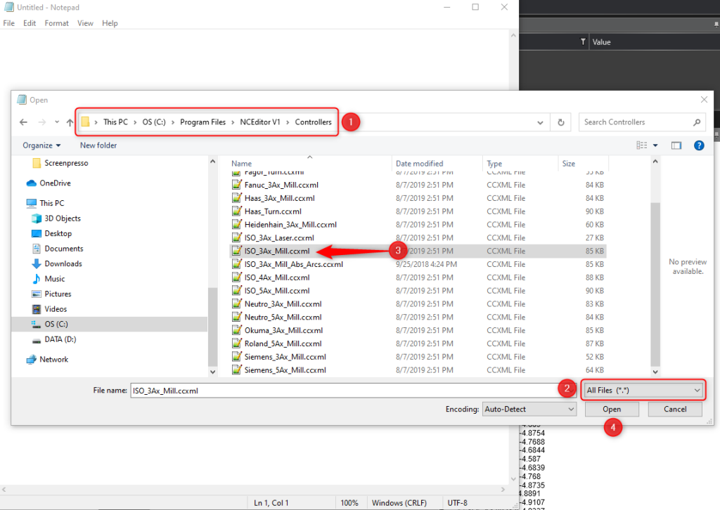 Setup Default DNC Settings in NC Editor - BobCAD Support