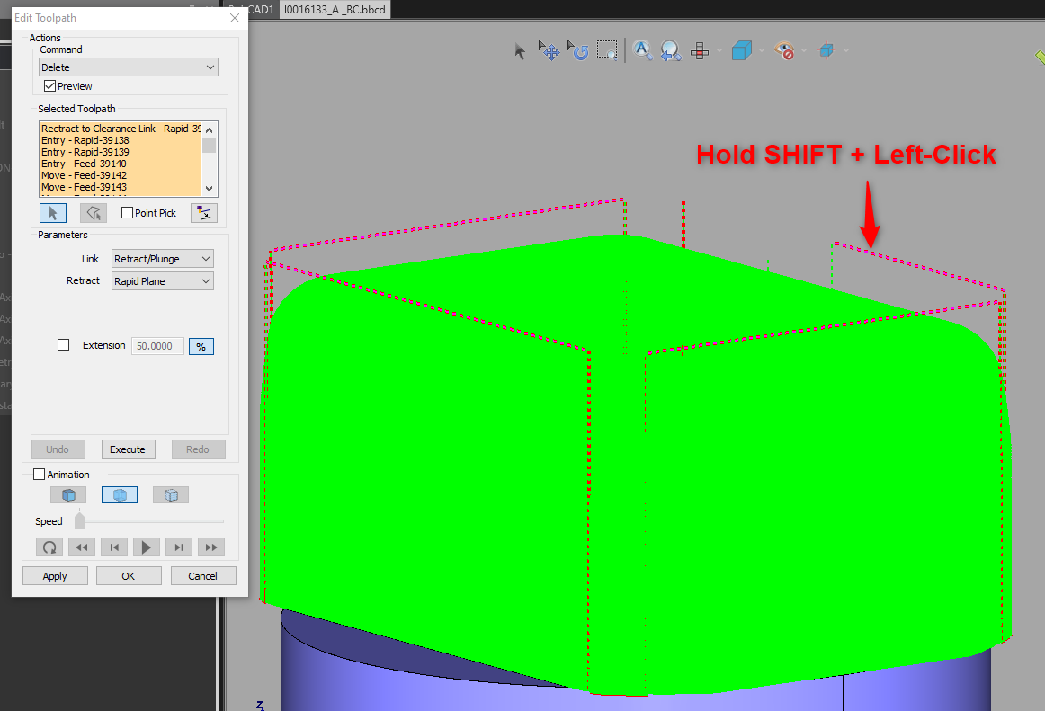 How to Manually Edit Toolpath - BobCAD Support