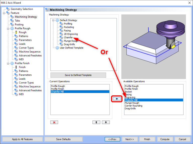 Chamfer Toolpath (Selecting Geometry) - BobCAD Support