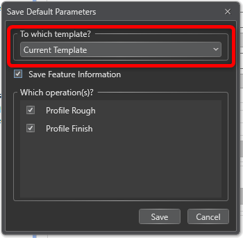 The "Save Defaults" Button - BobCAD Support