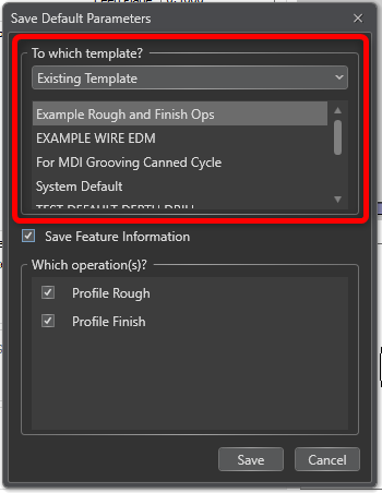The "Save Defaults" Button - BobCAD Support
