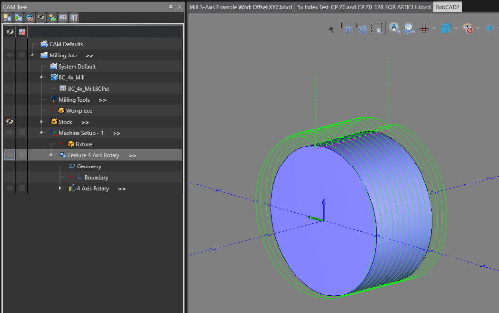 Work Offset XYZ - Machine Setup Page - BobCAD Support