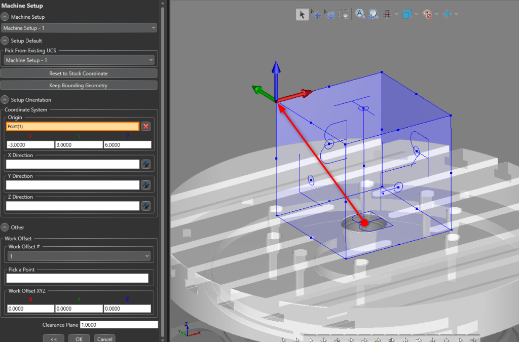 Work Offset XYZ - Machine Setup Page - BobCAD Support